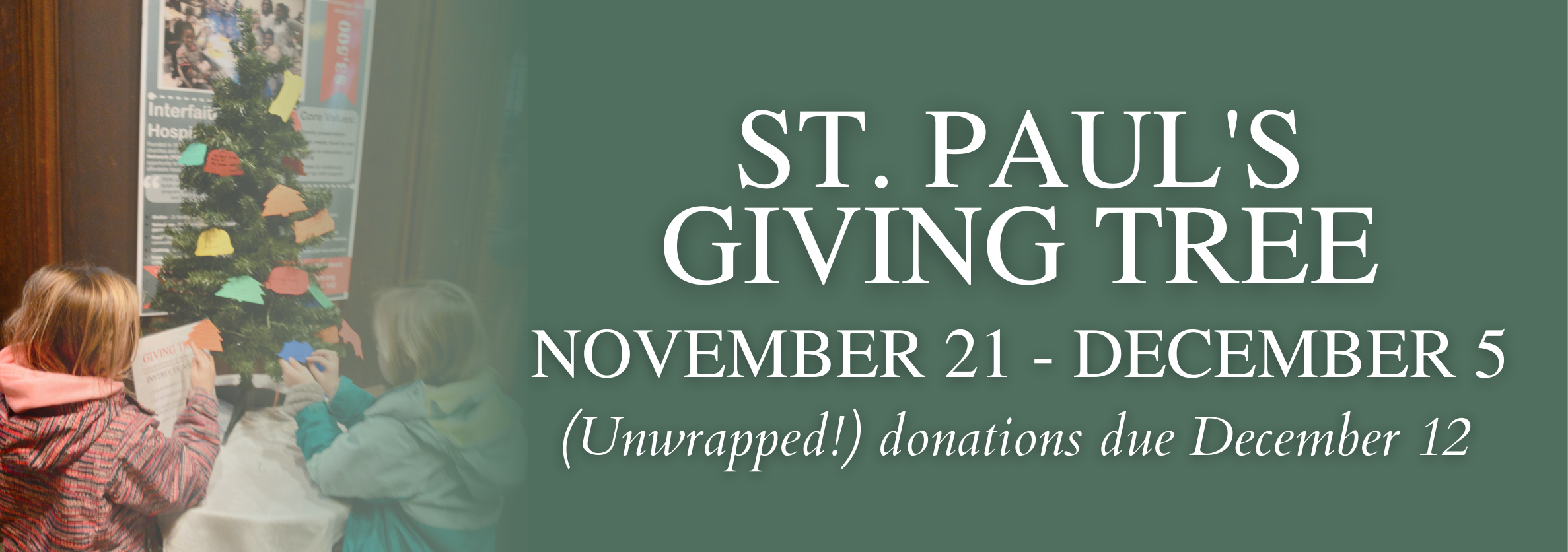 The St. Paul’s Giving Tree - St. Paul's Episcopal Church