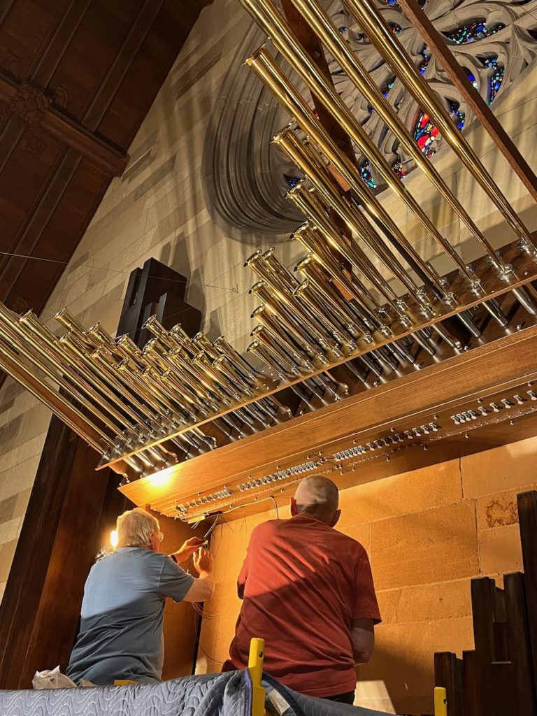 The gallery organ takes shape - St. Paul's Episcopal Church