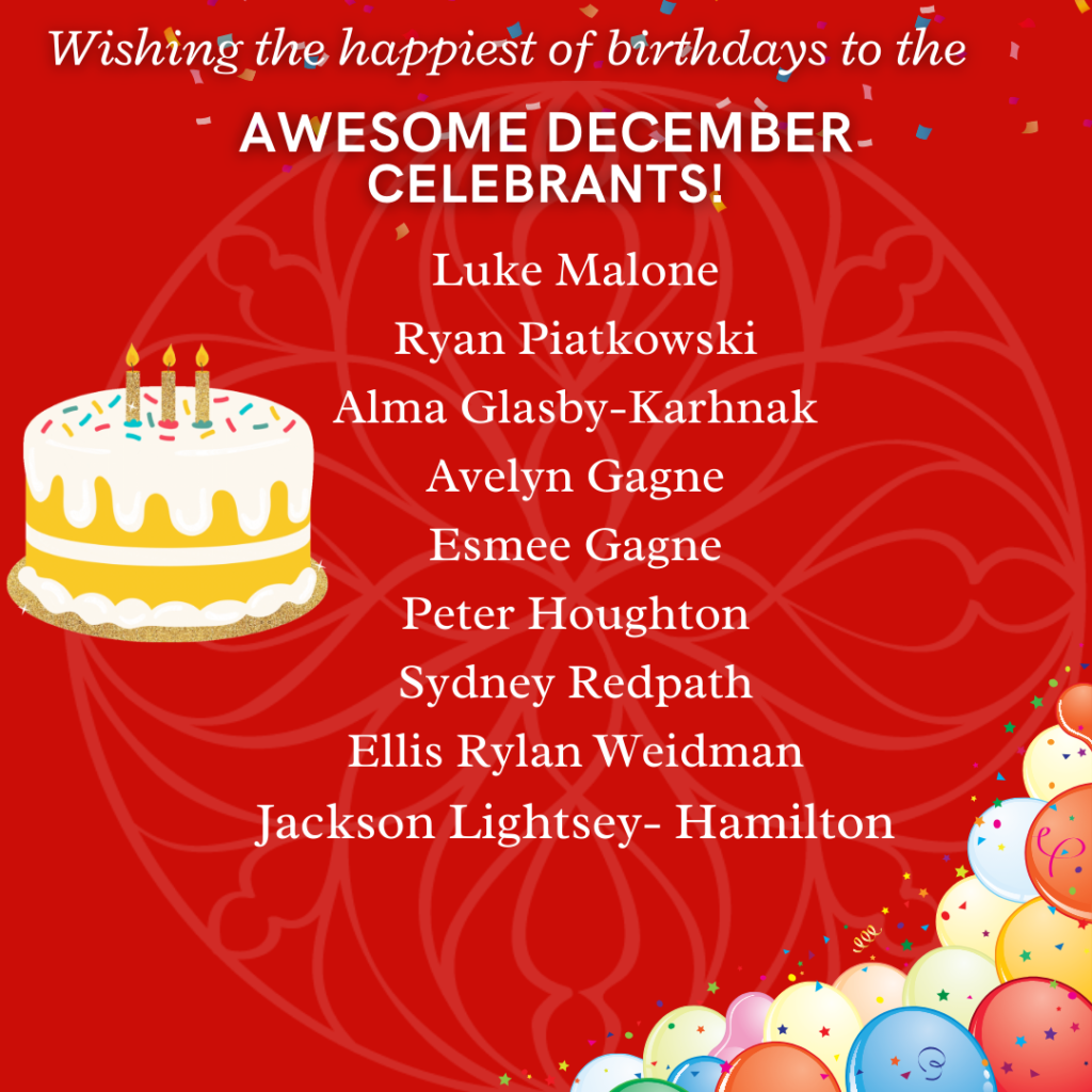 Awesome December Celebrants! - St. Paul's Episcopal Church